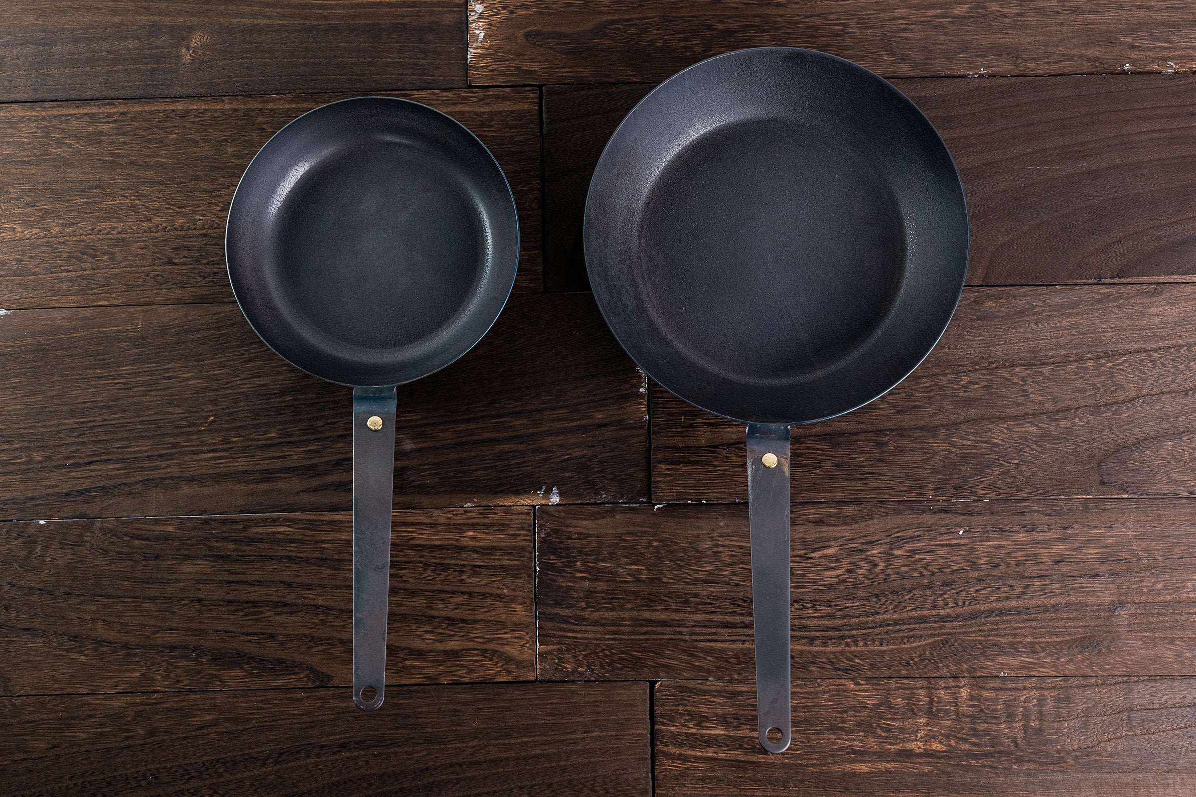 Iron frying pan with integrated handle (99.9% pure iron So-Wal ...